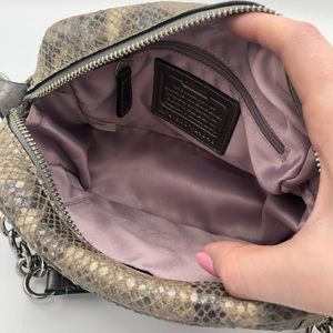 Coach | Bags | Coach Snakeskin Print Crossbody Purse | Poshmark